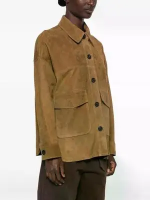 ARMA Suede Flap-pocket Jacket - Neutrals