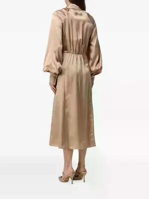 CRIDA MILANO Windsor Satin-finish Midi Dress