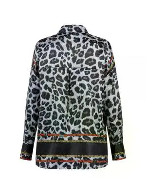 LARA Leopard-print Chain-link Shirt