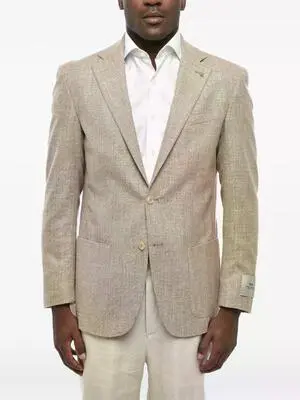 Corneliani Single-breasted Patch-pocket Blazer - Neutrals