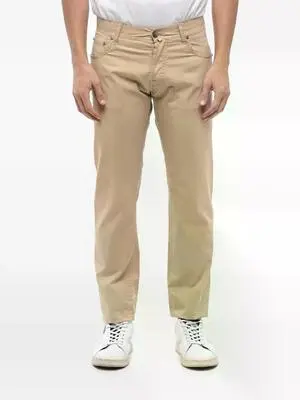 Corneliani Five-pocket Belt-loop Trousers - Neutrals