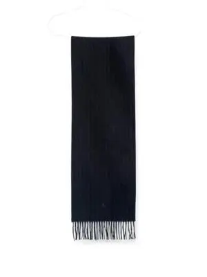 Polo Ralph Lauren Pinstripe-pattern Cashmere Scarf - Blue