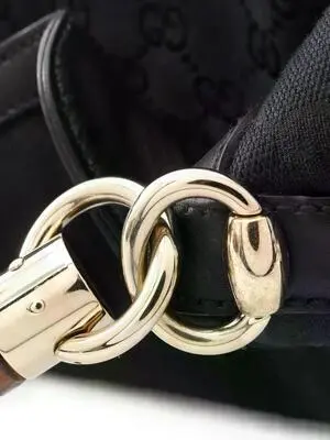 Gucci Bamboo Gg Canvas Tote Bag