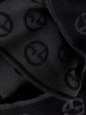 Giorgio Armani Monogram Fringed Scarf