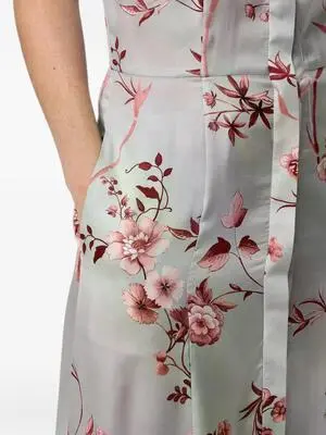 CRIDA MILANO Campanula Floral-print Maxi Dress