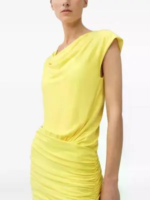 Simkhai Nyla Draped Braided-hem Mini Dress