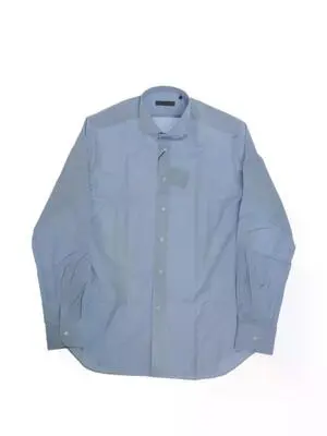 Corneliani French-collar Cotton Shirt - Blue