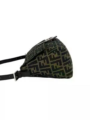Fendi 1990-2000 Zucca Canvas Mamma Forever Shoulder Bag - Brown