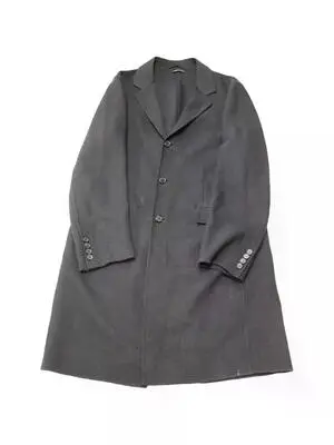 Prada Single-breasted Wool Overcoat - Grey