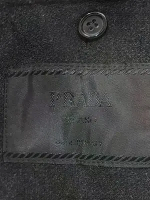 Prada Single-breasted Wool Overcoat
