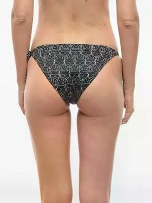Karl Lagerfeld Logo-print Side-tie Bikini Briefs - Black