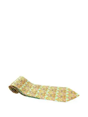 Versace Medusa Print Silk Neck Tie