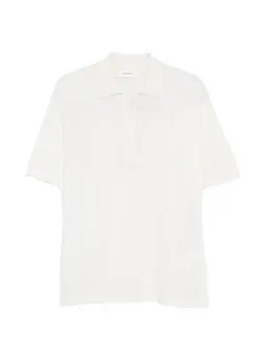 LISA YANG Short-sleeve Knitted Polo Shirt - Neutrals