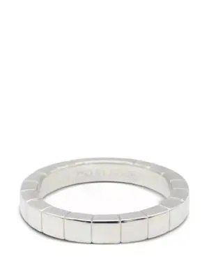 Cartier 18k White Gold Square-panelled Ring - Silver