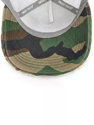 SWEET PANTS Logo-patch Mesh-panel Cap