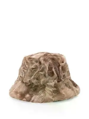 LISKA Textured-finish Bucket Hat - Neutrals
