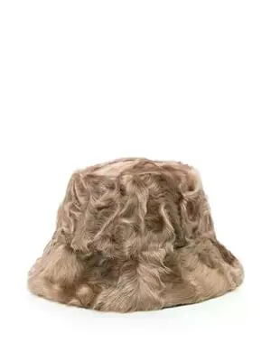 LISKA Textured Finish Bucket Hat - Neutrals