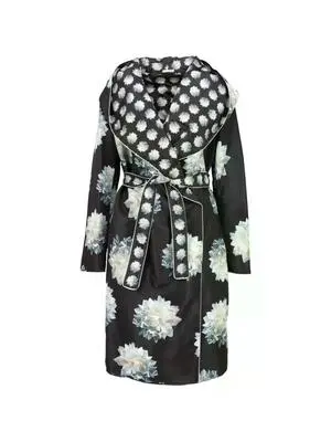 Max Mara Floral-print Belted Coat