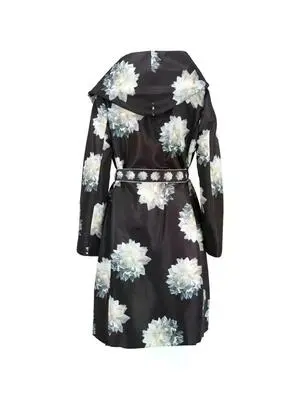 Max Mara Floral-print Belted Coat