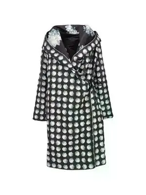 Max Mara Floral-print Belted Coat
