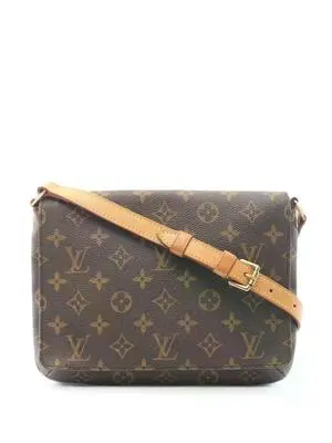 LOUIS VUITTON Monogram Musette Tango Shoulder Bag - Brown