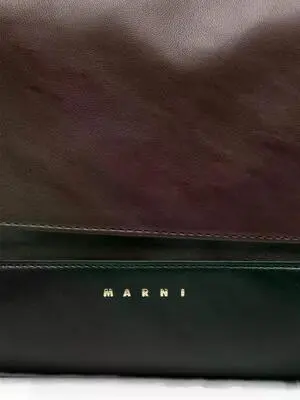 Marni Colour-block Shoulder Bag - Brown