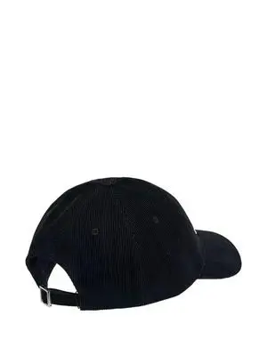 WOOYOUNGMI Embroidered Corduroy Baseball Cap - Black