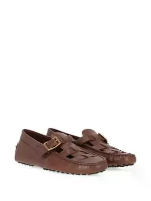 TOD'S Buckle-fastening Loafers - Brown