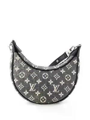 LOUIS VUITTON Loop Handbag Monogram Jacquard Denim Hobo Bag