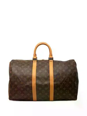 LOUIS VUITTON 1992 Monogram Keepall 45 Travel Bag - Brown