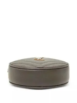 Saint Laurent Round Vinyl Camera Bag - Grey