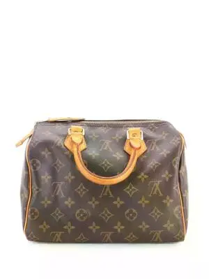 LOUIS VUITTON Speedy Handbag Monogram Canvas 25 Satchel - Brown
