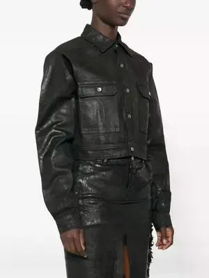Rick Owens Cropped Jacket With Cape Sleeves