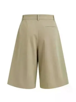 Tibi Pleated Wide-leg Shorts