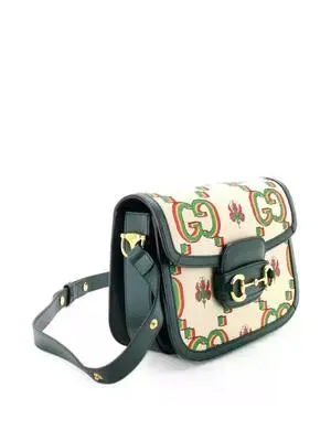 Gucci Horsebit 1955 Gg Print Jacquard Small Shoulder Bag