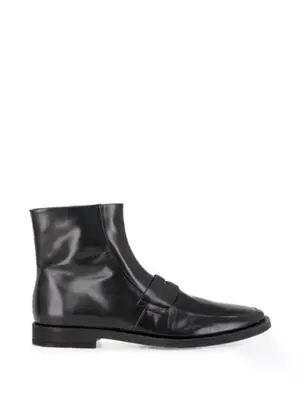 TOD'S Penny-slot Side-zip Ankle Loafers