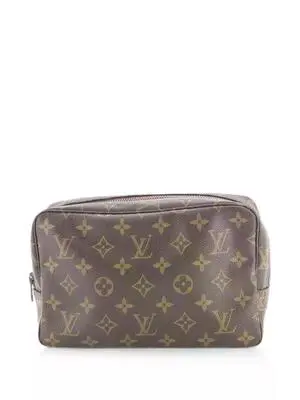 LOUIS VUITTON Trousse Toiletry Monogram Canvas 23 Pouch - Brown