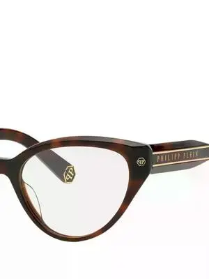 Philipp Plein Tortoiseshell-effect Cat-eye Glasses - Brown
