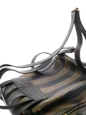 Fendi 2000s Pequin Striped Backpack