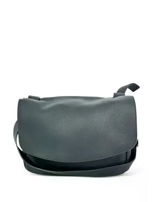 THE ROW Mail Shoulder Leather Bag - Green