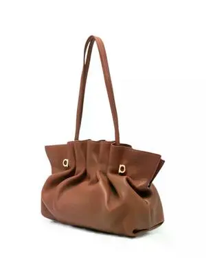 FERRAGAMO Gancini Leather Shoulder Bag