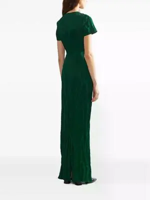 Erdem Crystal-embellished Textured Maxi Gown