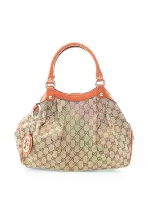 Gucci 2010s Sukey Gg Canvas Tote Bag - Neutrals
