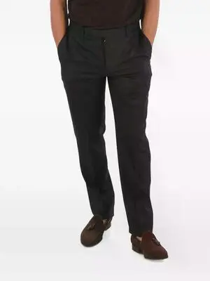 Corneliani Virgin Wool Trousers - Black