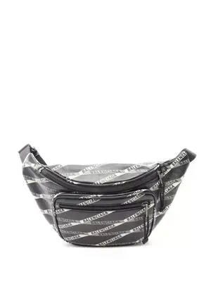 Balenciaga Explorer Logo Print Belt Bag - Black