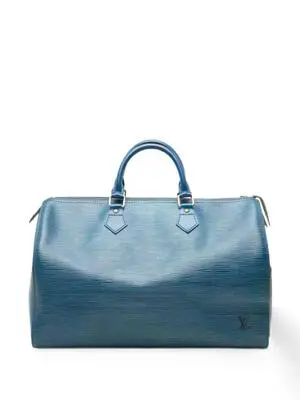 LOUIS VUITTON 1995 Epi Speedy 35 Boston Bag - Blue