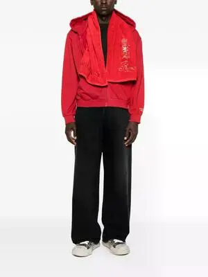PROTOCOL INDEX Terry Graphic-print Zip-up Sweatshirt