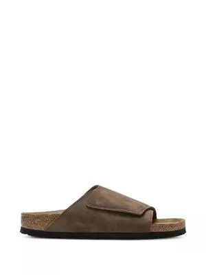 BIRKENSTOCK Solana Vl Touch-strap Suede Sandals - Brown