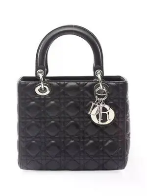 Dior 2010s Medium Lady Tote Bag - Black
