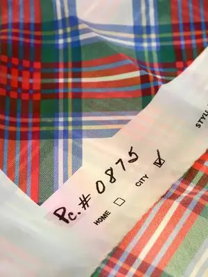 Woolrich Plaid Silk Scarf